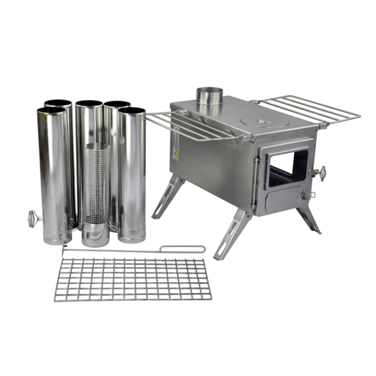 Nomad View Woodburning Stove with Large Viewing Windows