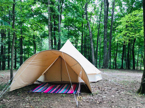 Stout Bell Tent Curved Canopy Porch Awning - Stout Tent