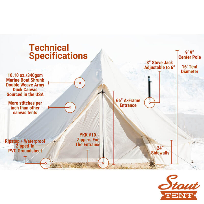 Stout Bell Tent - Overland Sunforger Series - Stout Tent